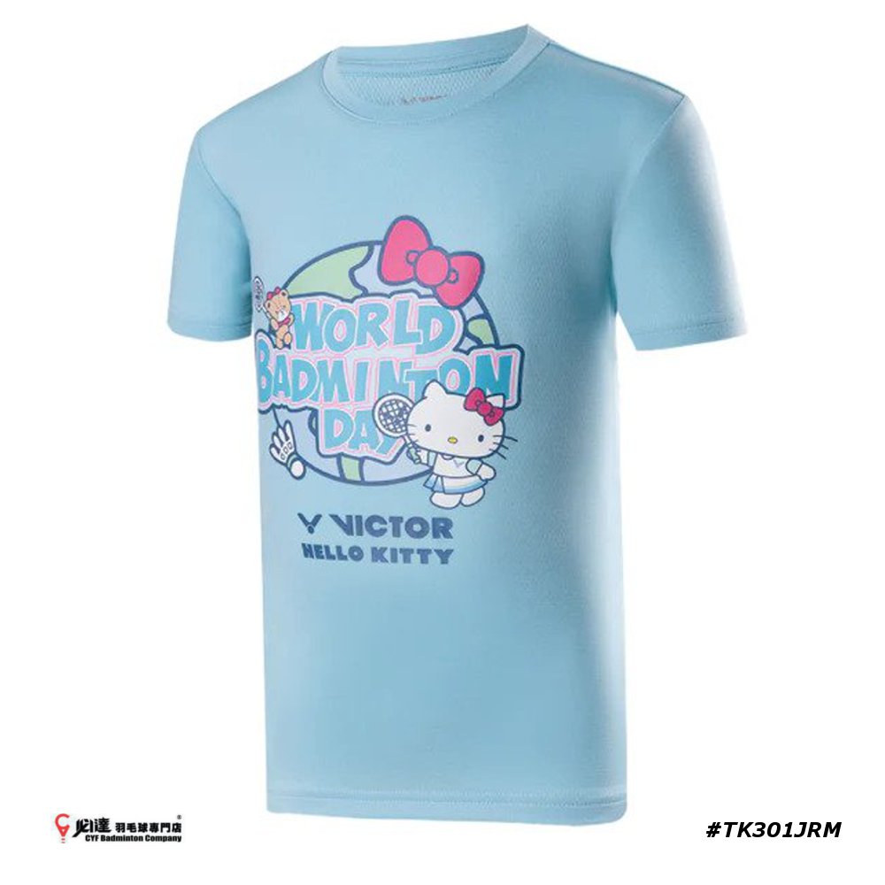 VICTOR x HELLO KITTY World Badminton Day Junior T-Shirt #TKT301JR – CYF ...